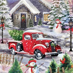 Winter Puzzles Pick Your Puzzle, 1000 Pieces Each, Red Truck, Sleigh ...