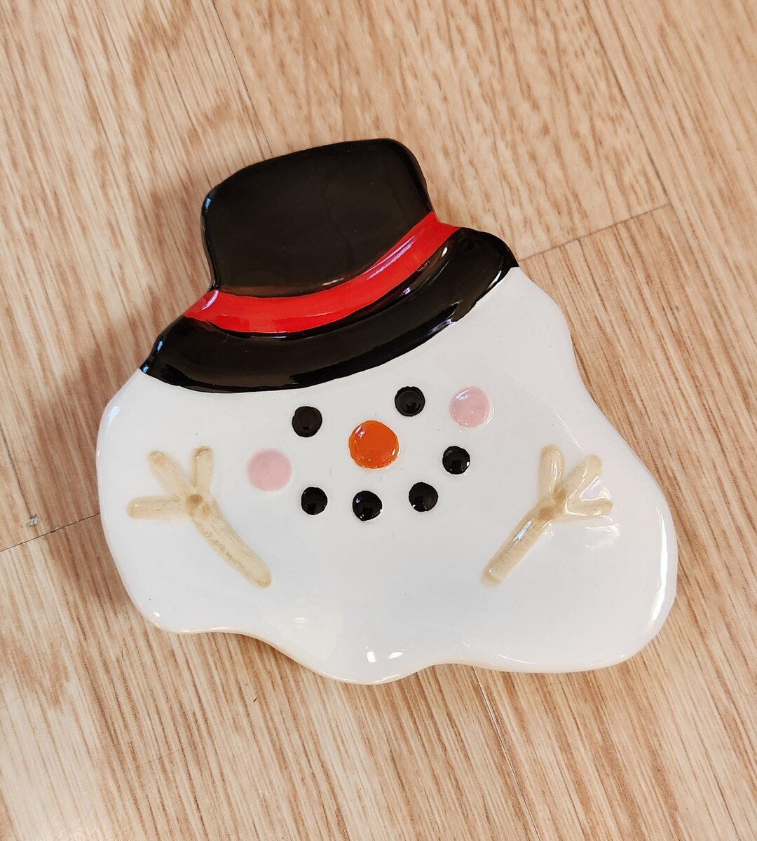 Melting Snowman Spoon Rest/spoon Holder - Etsy