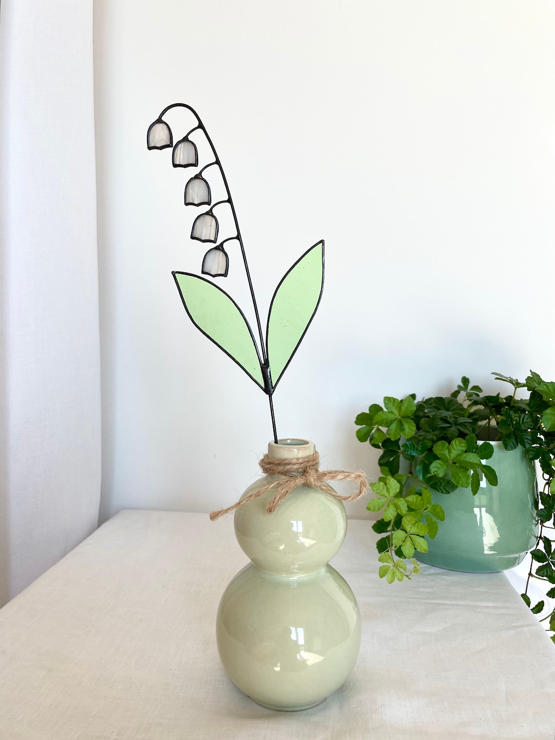 MAY BIRTH Flower-lily of the Valley,stained Glass Lily of the Valley ...