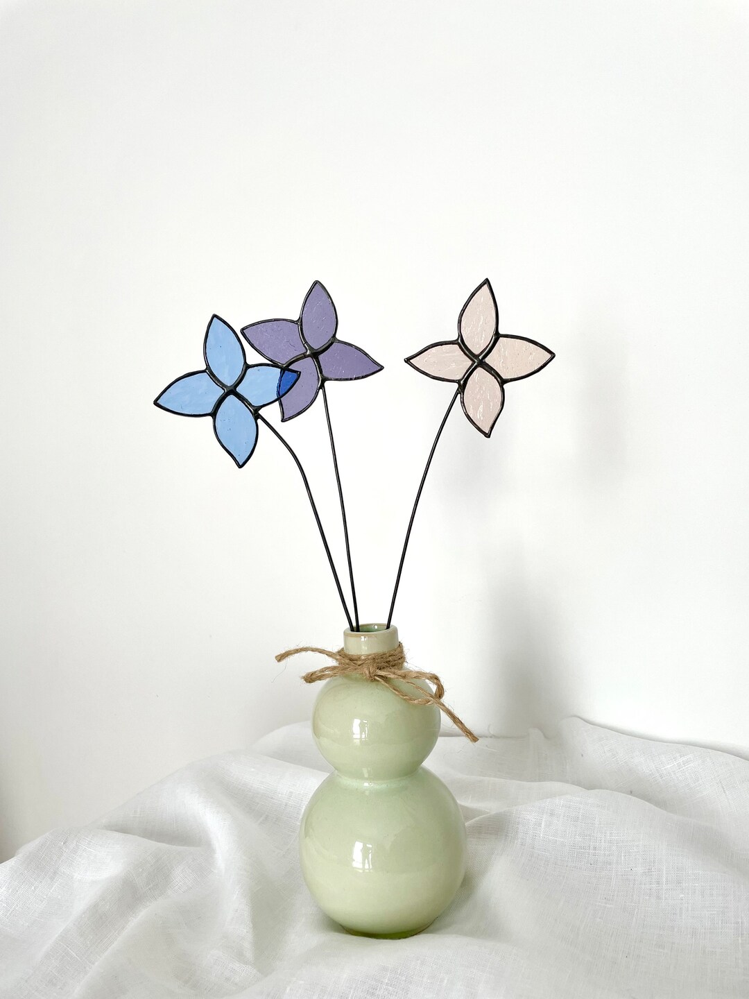 CHOOSE YOUR Color-stained Glass Meadow Flower,stained Glass Flower ...