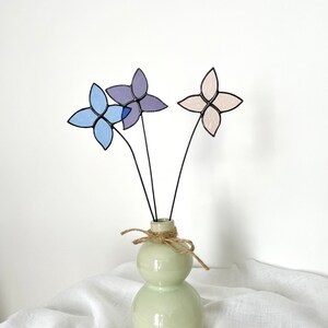 CHOOSE YOUR Color-stained Glass Meadow Flower,stained Glass Flower ...