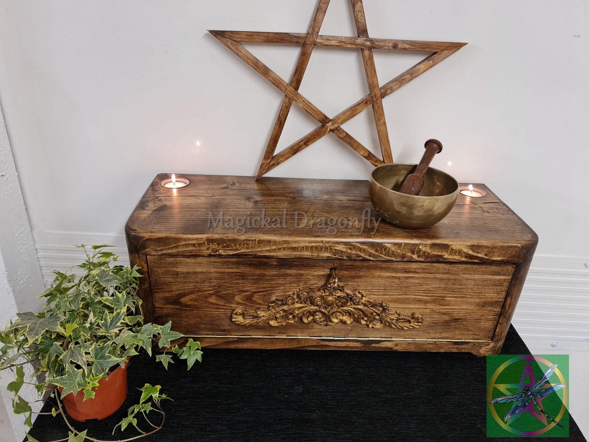 Wooden Trunk Witches Trunk Altar Table Witches Altar - Etsy UK