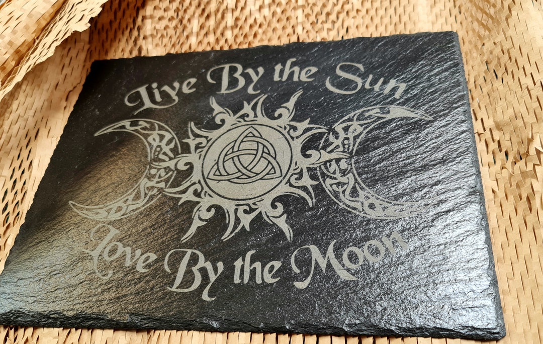 Slate House Sign With Pagan Design - Etsy