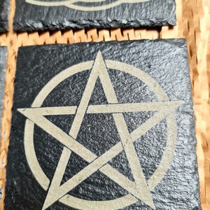 Slate Coasters, Witch's Designs, Altar Dish, Witch's Home Decoration ...