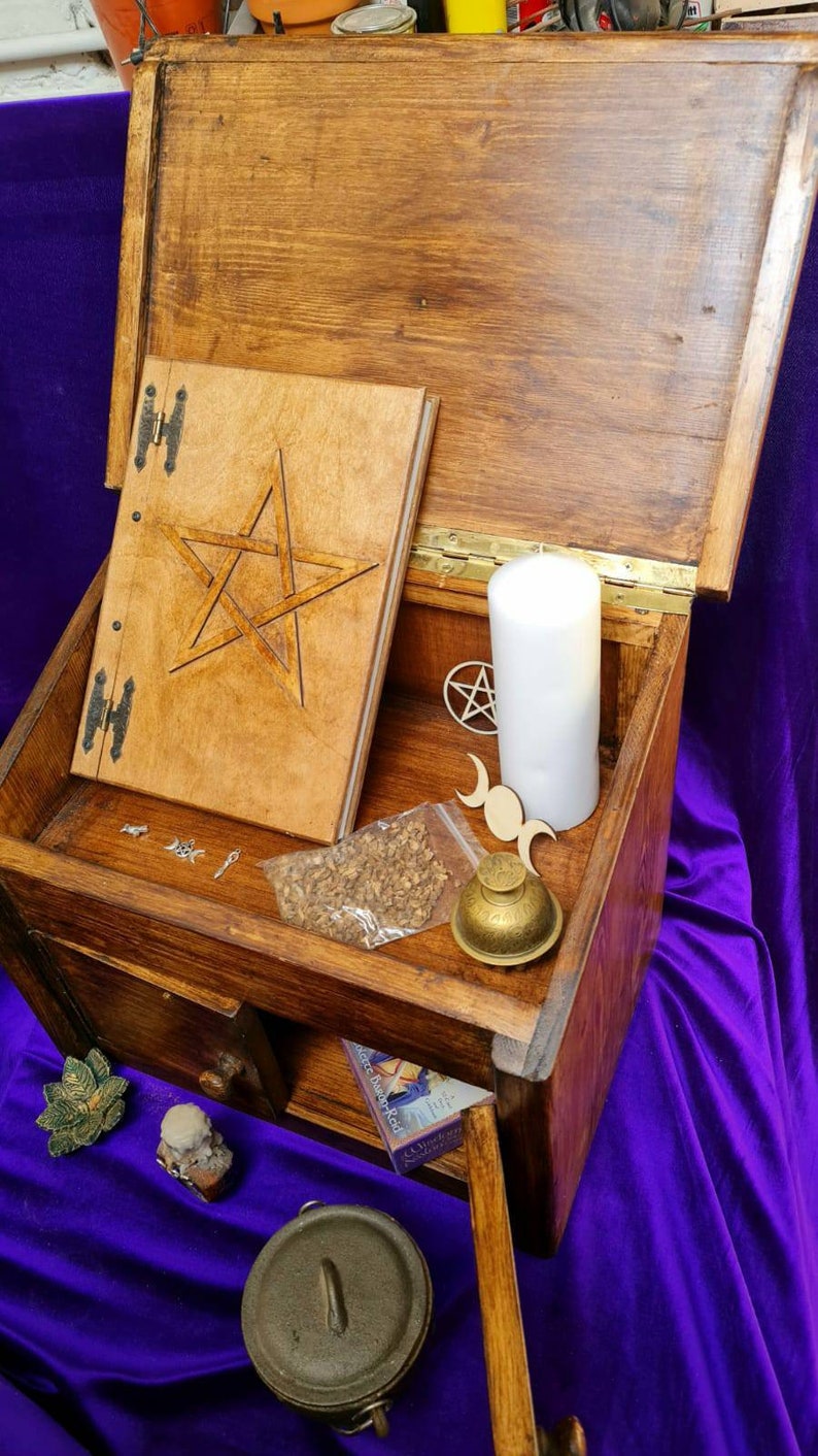 Altar Box With Lifting Sloping Top Storage and Cupboard. Solid Wood. - Etsy