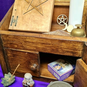 Altar Box With Lifting Sloping Top Storage and Cupboard. Solid Wood. - Etsy