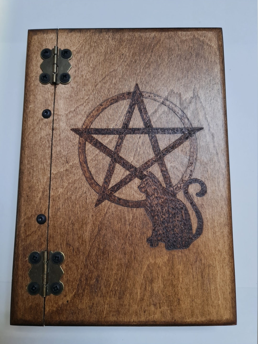 Book of Shadows, Wooden Book of Shadows, Handmade Wooden Book, Handmade ...