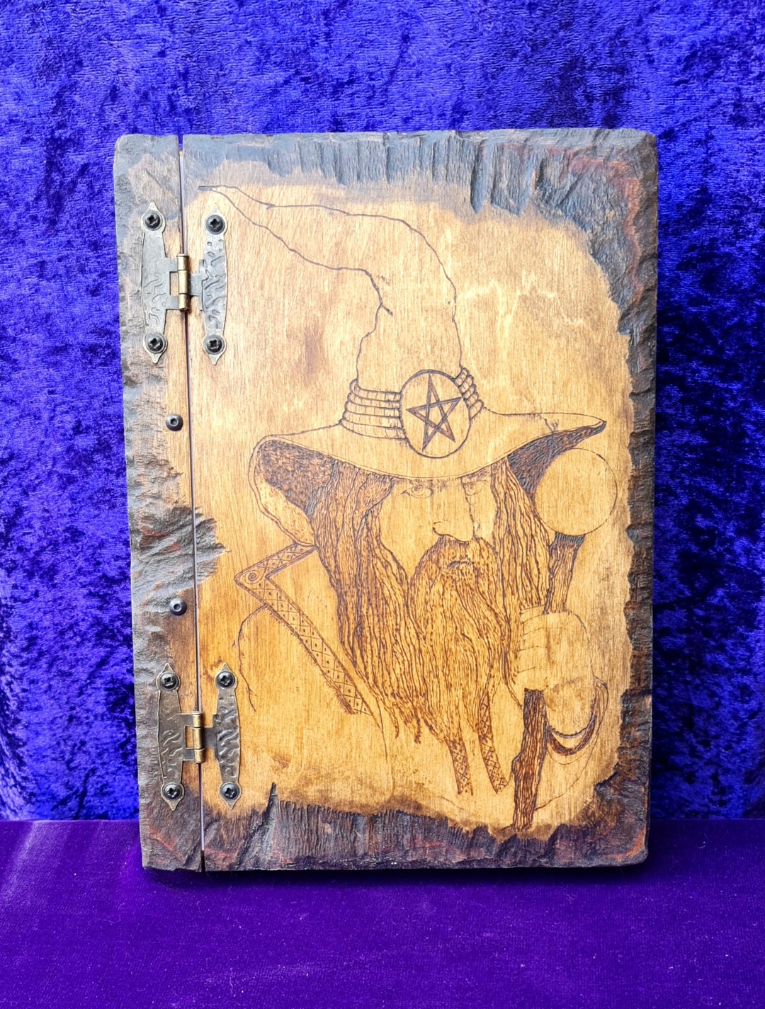 Book of Shadows Handmade Wooden Book With Approximately 150 Sheets of ...