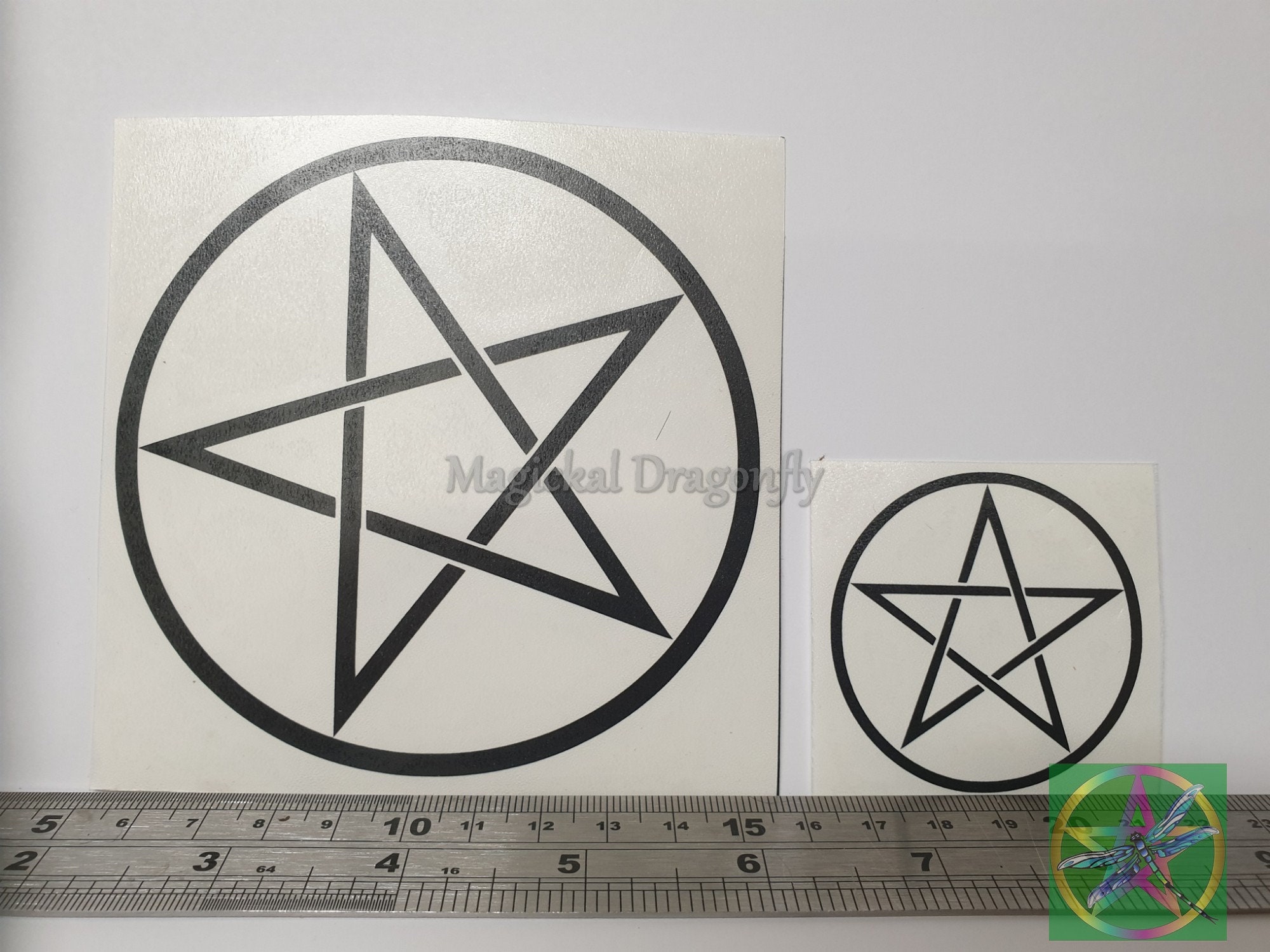 Car decal vinyl sticker pentagram sticker pagan pentagram | Etsy