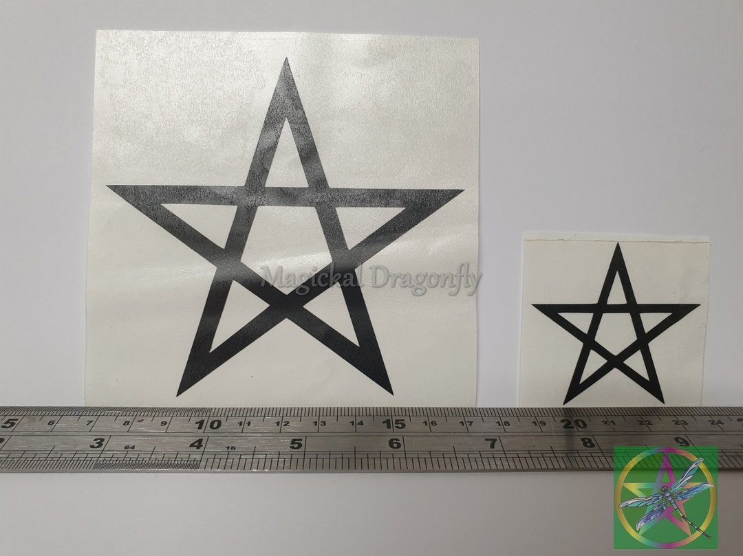 Car Decal, Vinyl Sticker, Pentagram Sticker, Pagan Pentagram Sticker ...