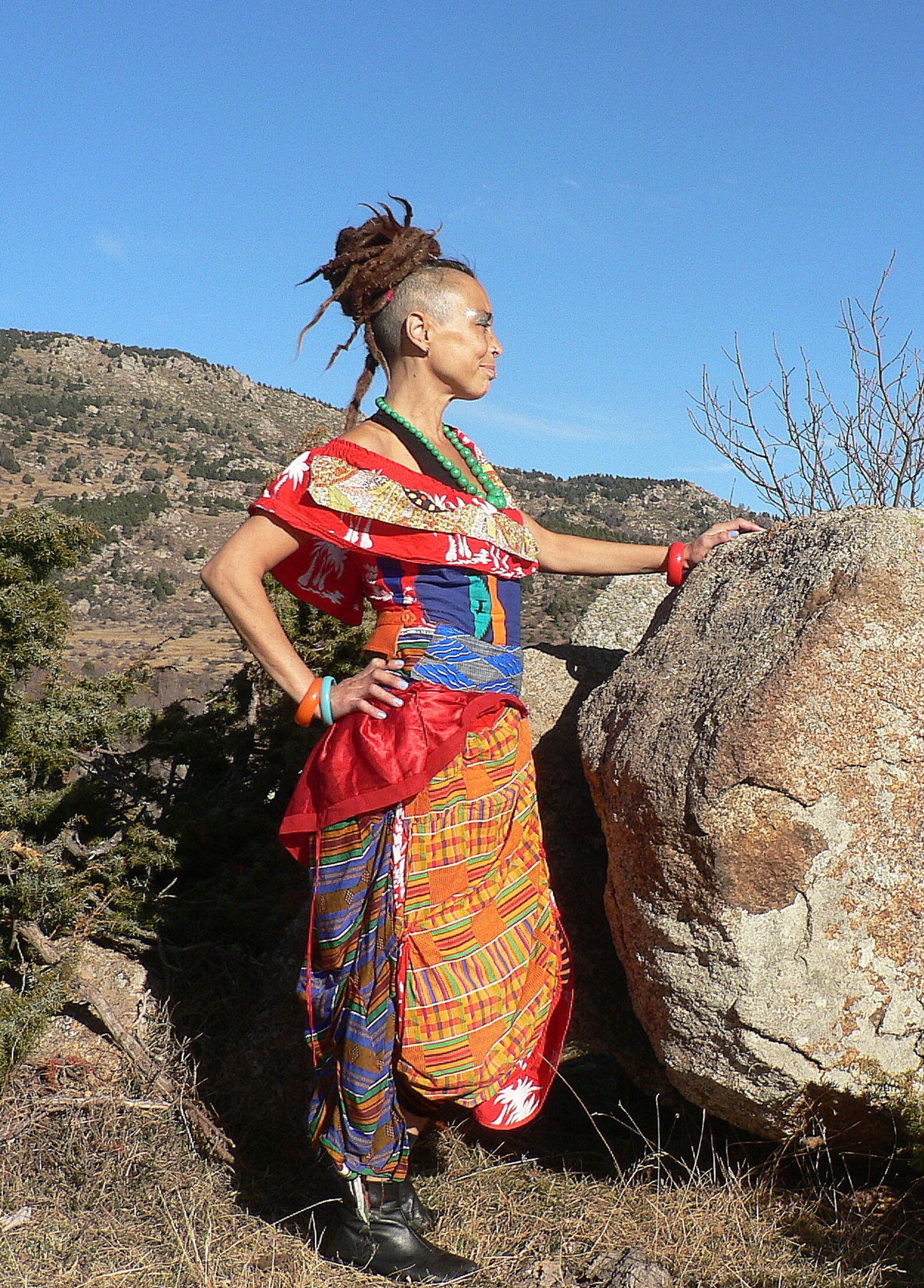 Ethnic Creole Style Dress With Multicolored Patchwork - Etsy