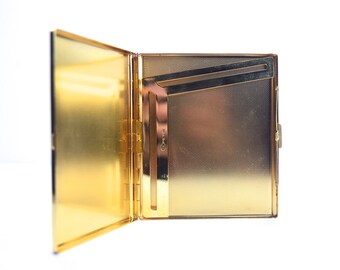 Gold cigarette case | Etsy