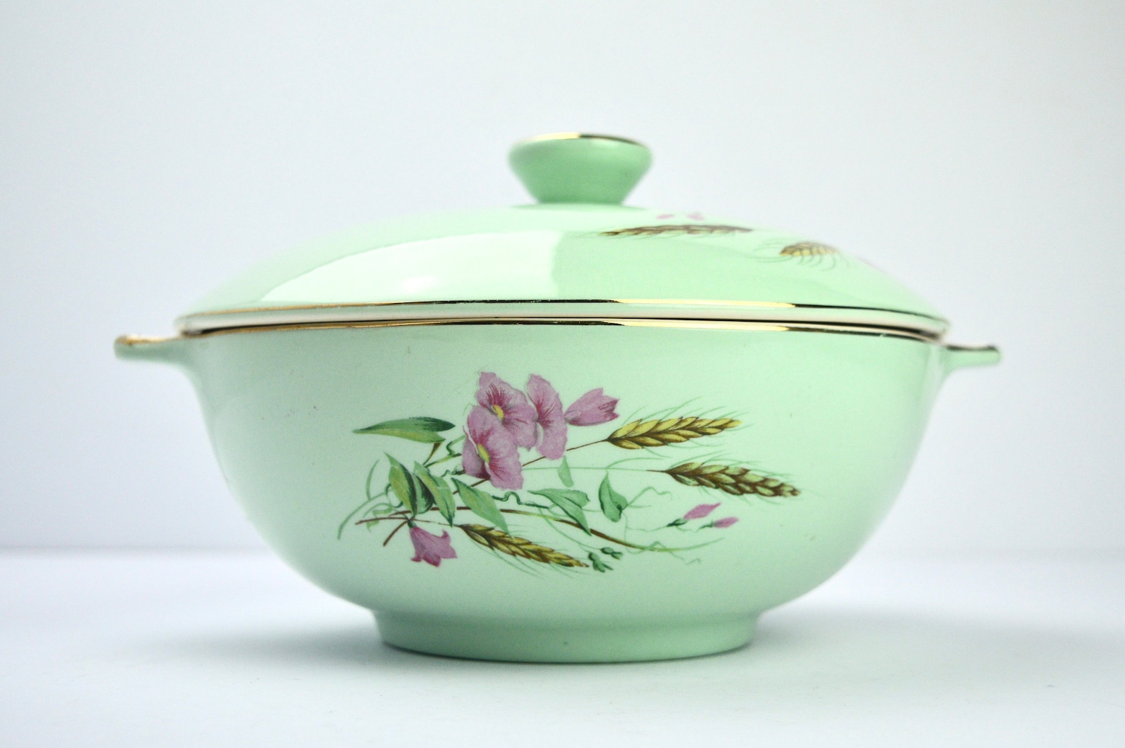 1940s Alfred Meakin Tureen Vintage Tureen Green Tureen Art Deco Vintage ...