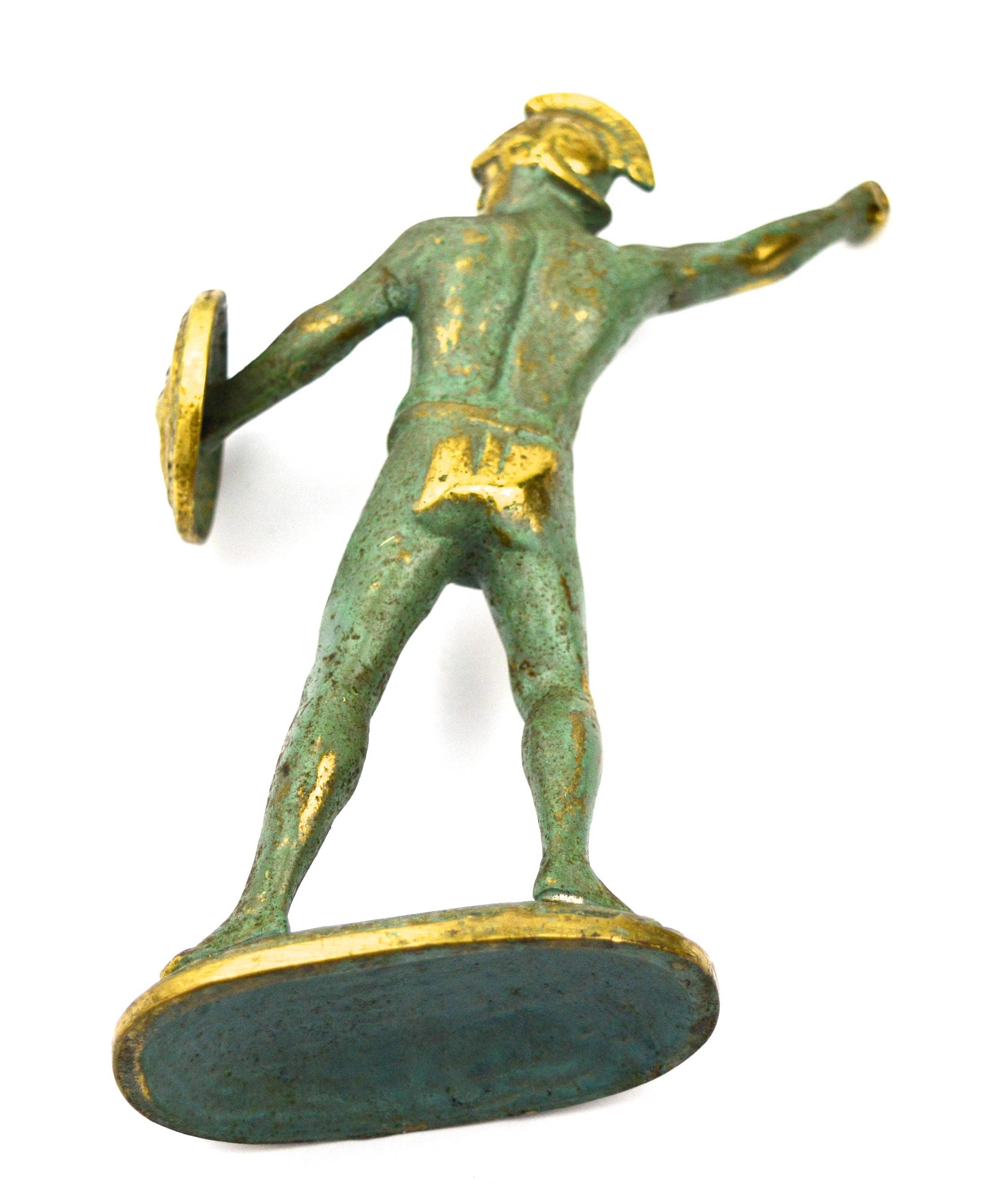 Greek Soldier with a Shield Vintage Brass Soldier Vintage | Etsy