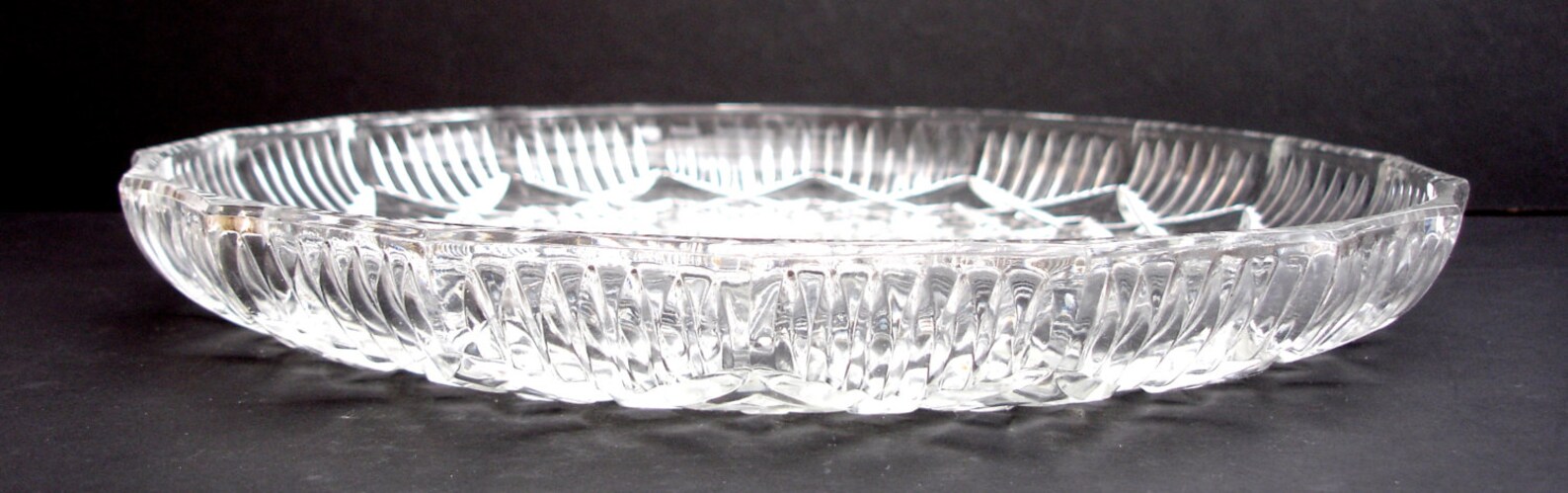 1950s Vintage Glass Dish Tray Vintage Dressing Table Dish Glass Serving ...