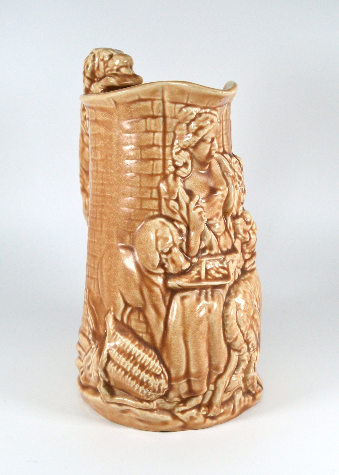 Old Feeding Time Jug, Reproduction of Samuel Alcock Jug, Vintage ...