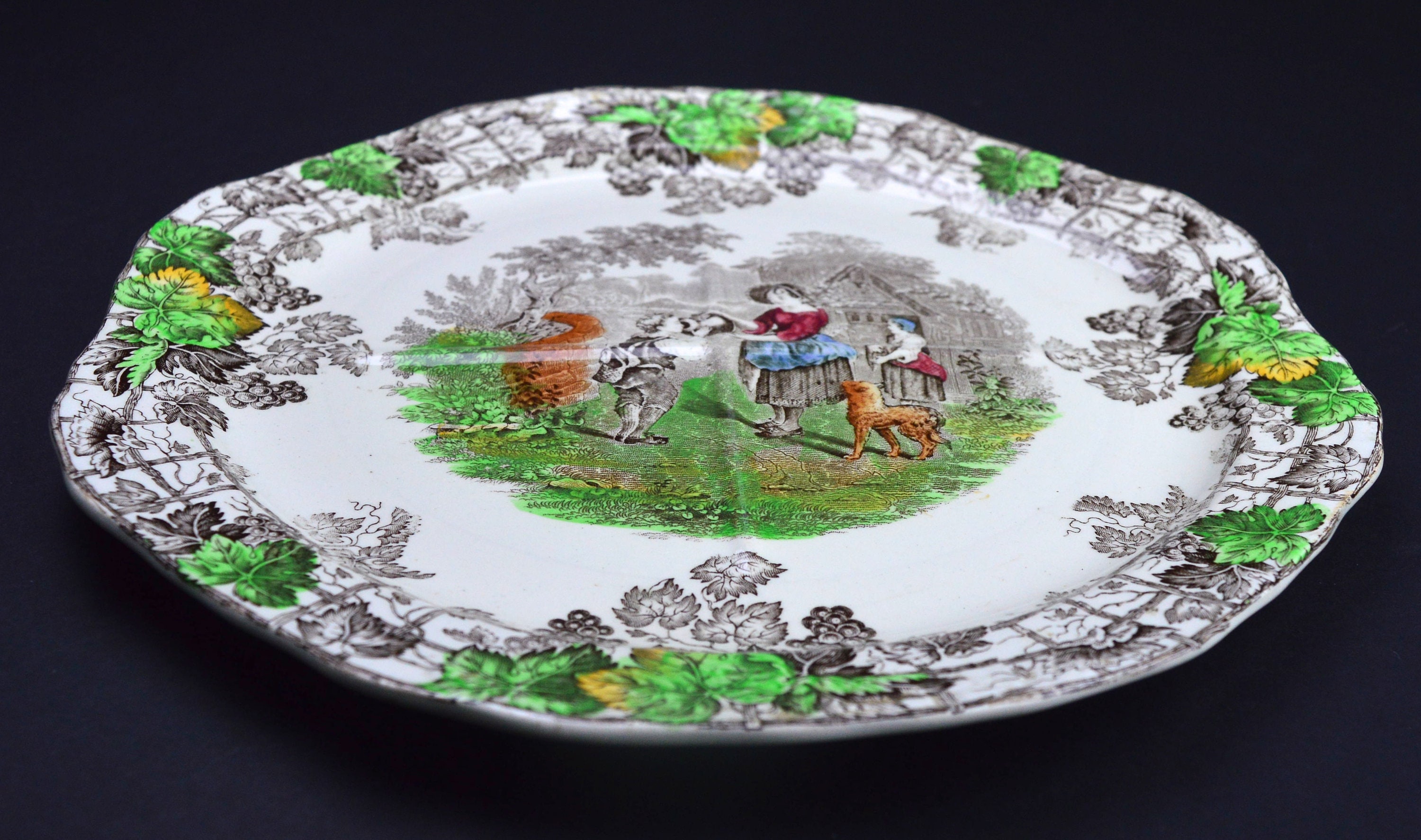 1930s Spode Byron Series No 2 Copeland Spode Sandwich Plate Vintage ...