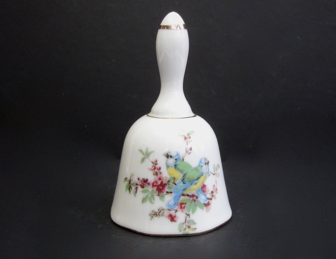 Vintage Bell Vintage China Bell Vintage Home Decor Vintage Birds Bell ...
