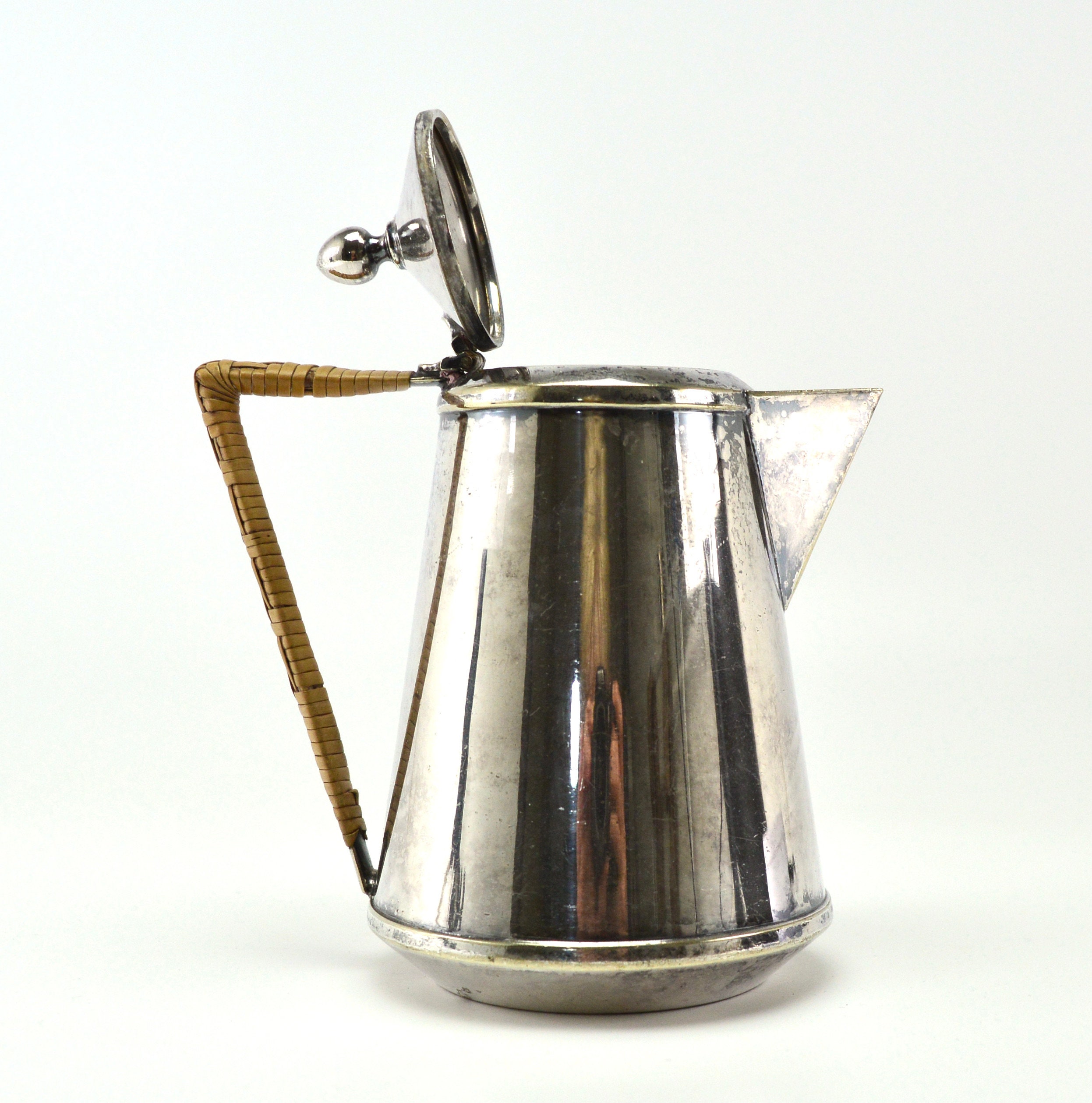 Art Deco Silver Lidded Jug Plato EPNS David Hollander Silver Plated Jug ...