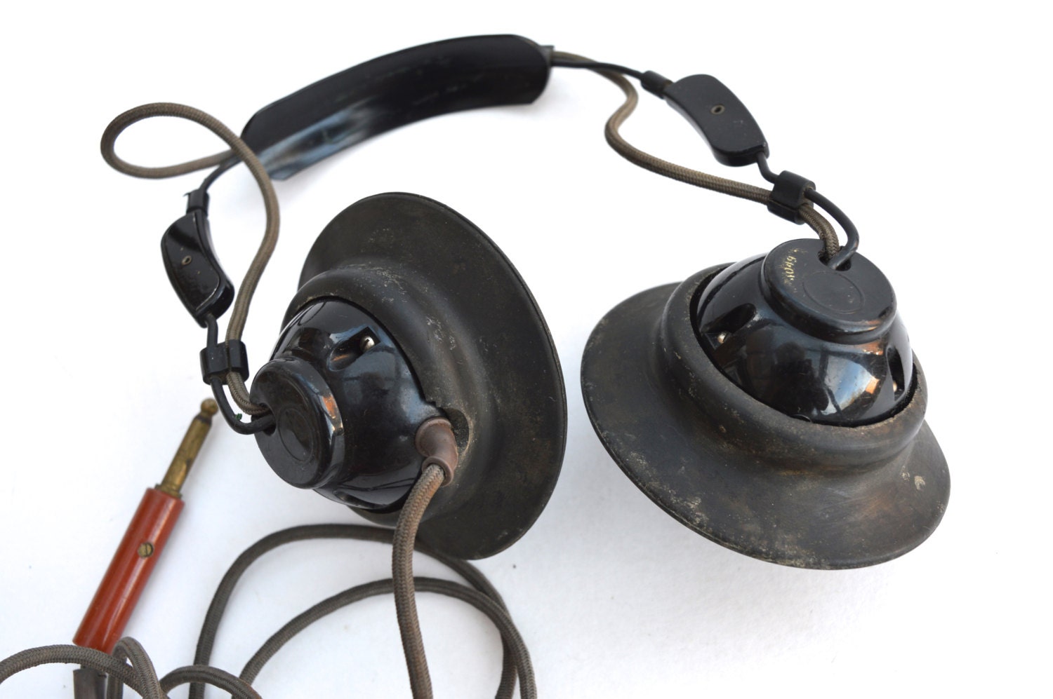 YA6401 Tele Attchment Headgear Double No1 MKV World War II Vintage ...