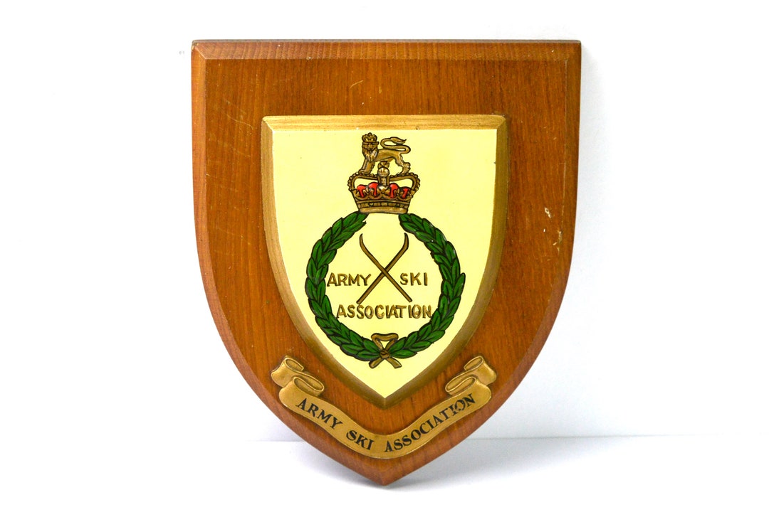 Vintage Plaque Army Ski Association Army Winter Sports Association AWSA ...
