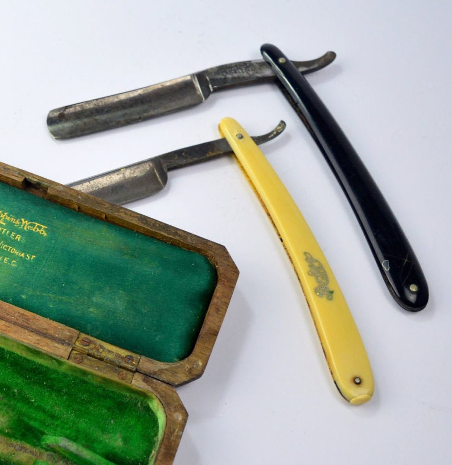 Victorian Razors Solingen Mappin & Webb Hamburg Vintage Hollow Ground ...