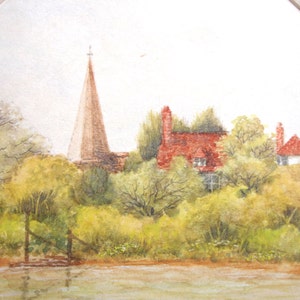 Signed W Harling Bury Sussex England Vintage Art Vintage Watercolor ...