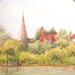 Signed W Harling Bury Sussex England Vintage Art Vintage Watercolor ...