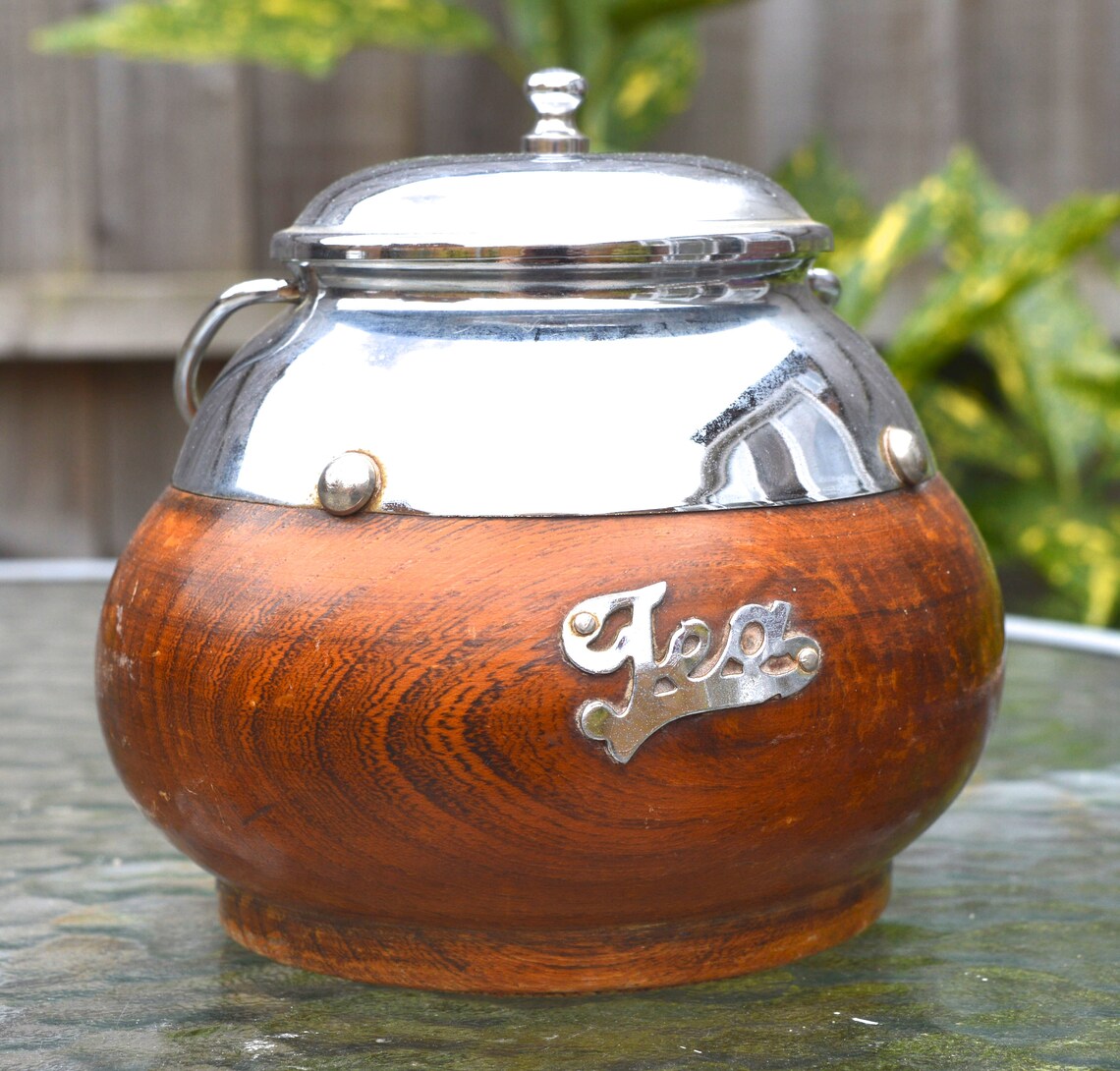 1960s Vintage Retro Tea Caddy Storage Jar Vintage Kitchenware | Etsy UK