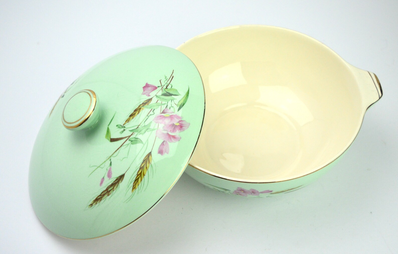 1940s Alfred Meakin Tureen Vintage Tureen Green Tureen Art Deco Vintage ...