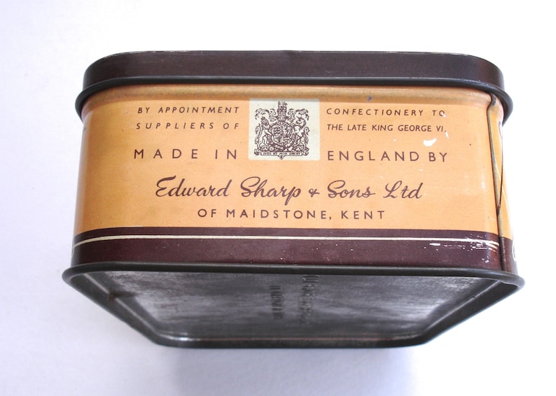 1950s Vintage Tin Edward Sharp Maidstone Kent England Vintage - Etsy