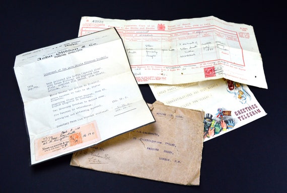 Vintage Birth Certificate Jessie Florence Smith Interment - Etsy