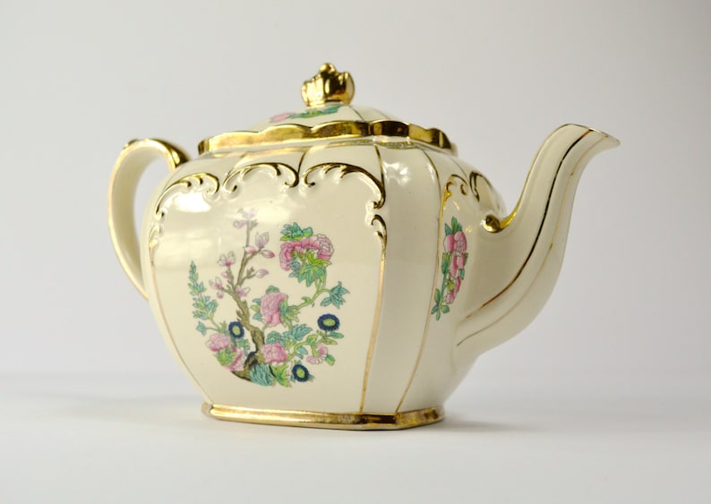 Vintage Tea Pot Vintage Cream Tea Pot Vintage Ceramic Tea Pot Vintage ...