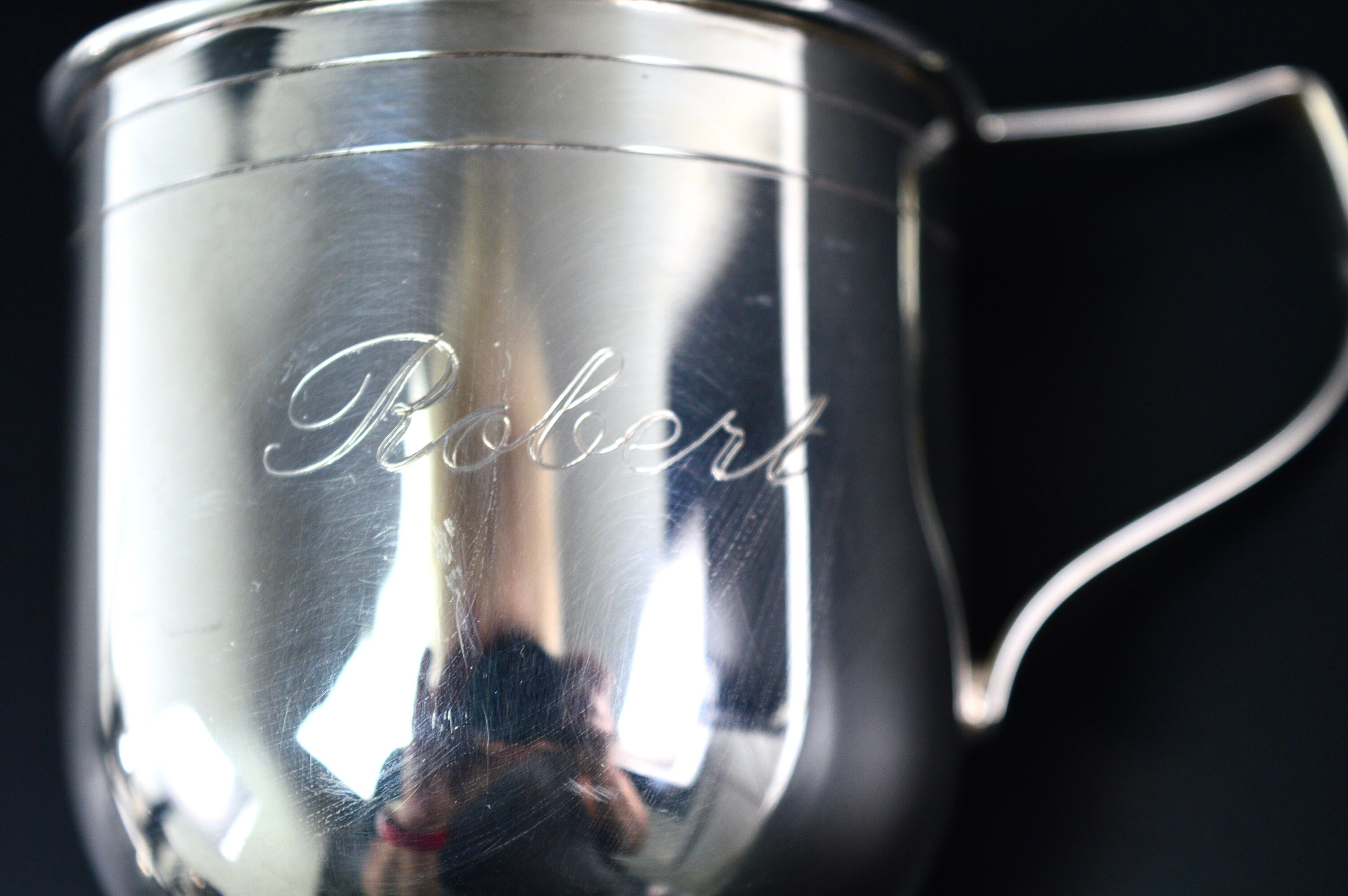 Christening Tankard Silver Plated Tankard Present for Robert - Etsy UK