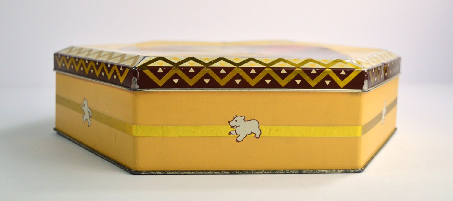 Vintage Tin Edward Sharp & Sons Ltd Maidstone Kent Vintage Biscuit Tin ...