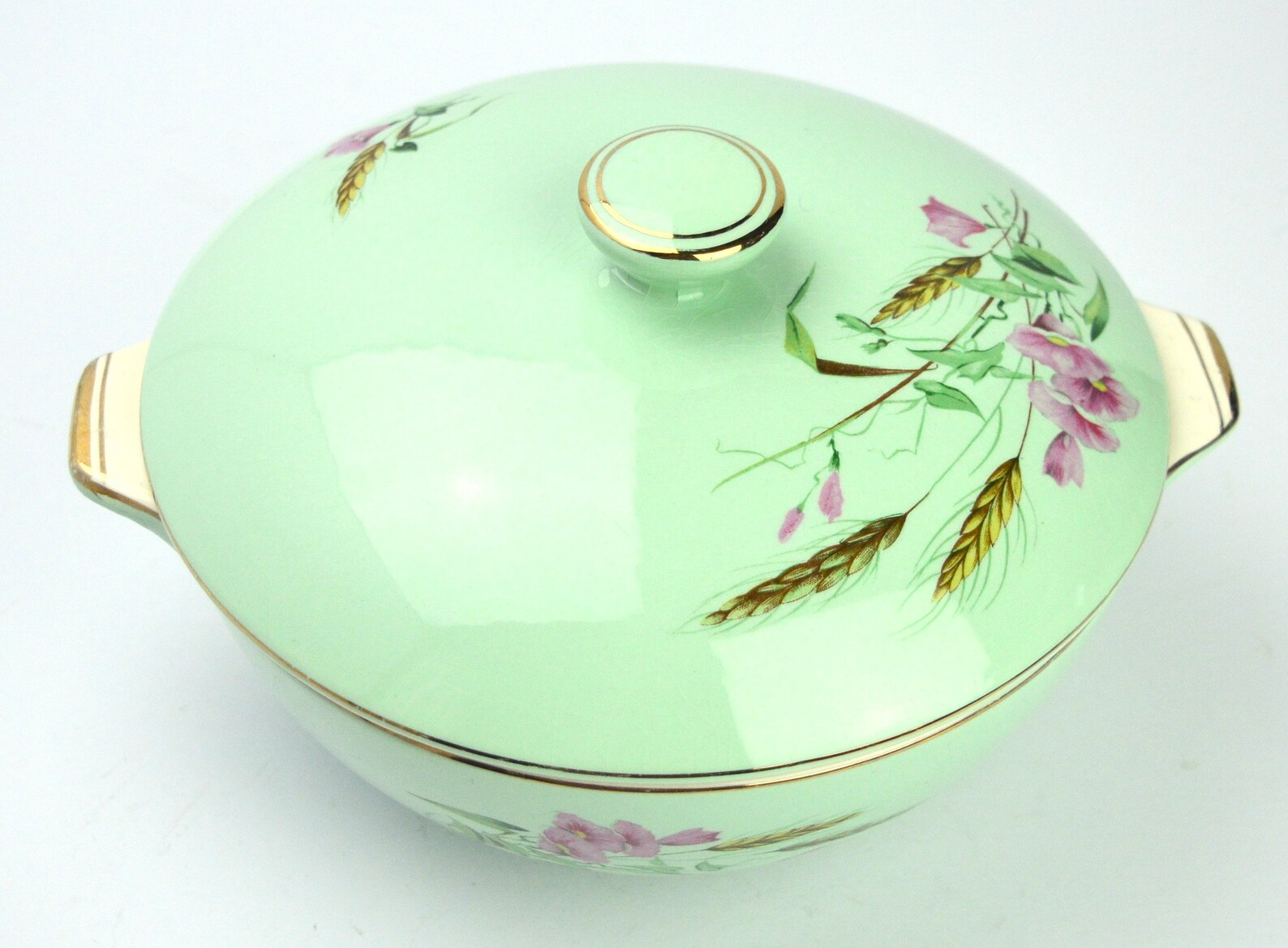 1940s Alfred Meakin Tureen Vintage Tureen Green Tureen Art Deco Vintage ...