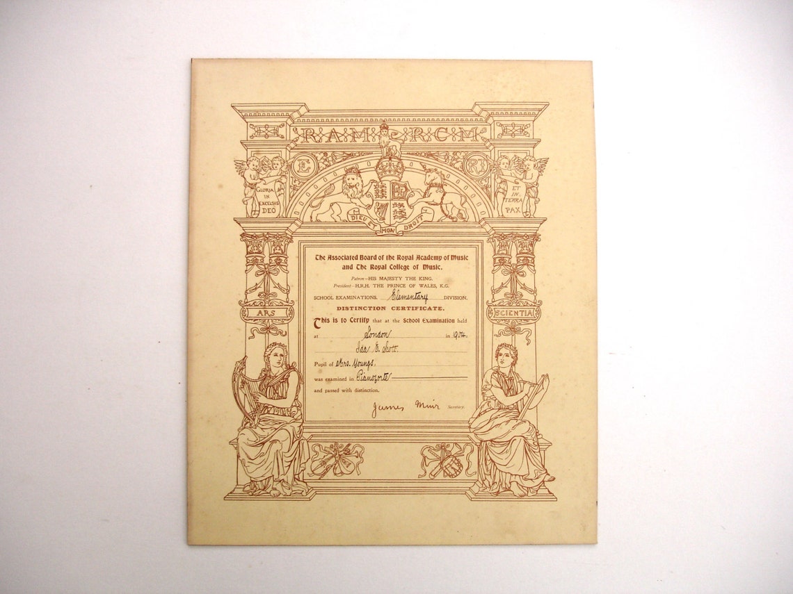 1900s Certificate School Examinations Elementary Division Ida E Scott ...