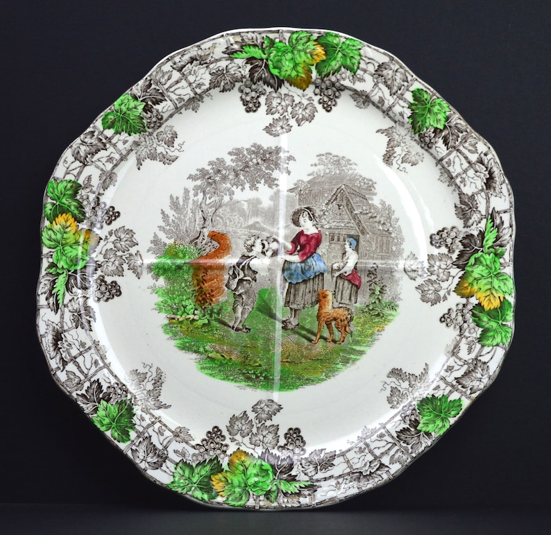 1930s Spode Byron Series No 2 Copeland Spode Sandwich Plate Vintage ...