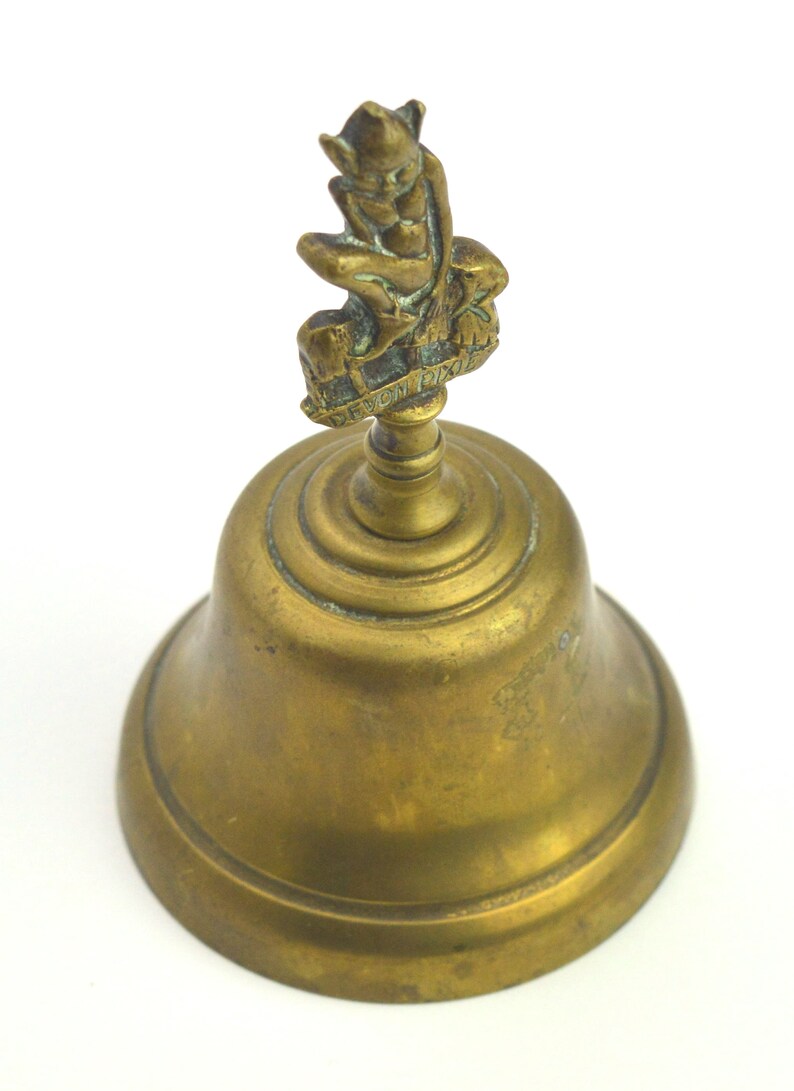 Brass Bell Devon Pixie Bell Devon Imp Bell Vintage Brass Bell Vintage ...