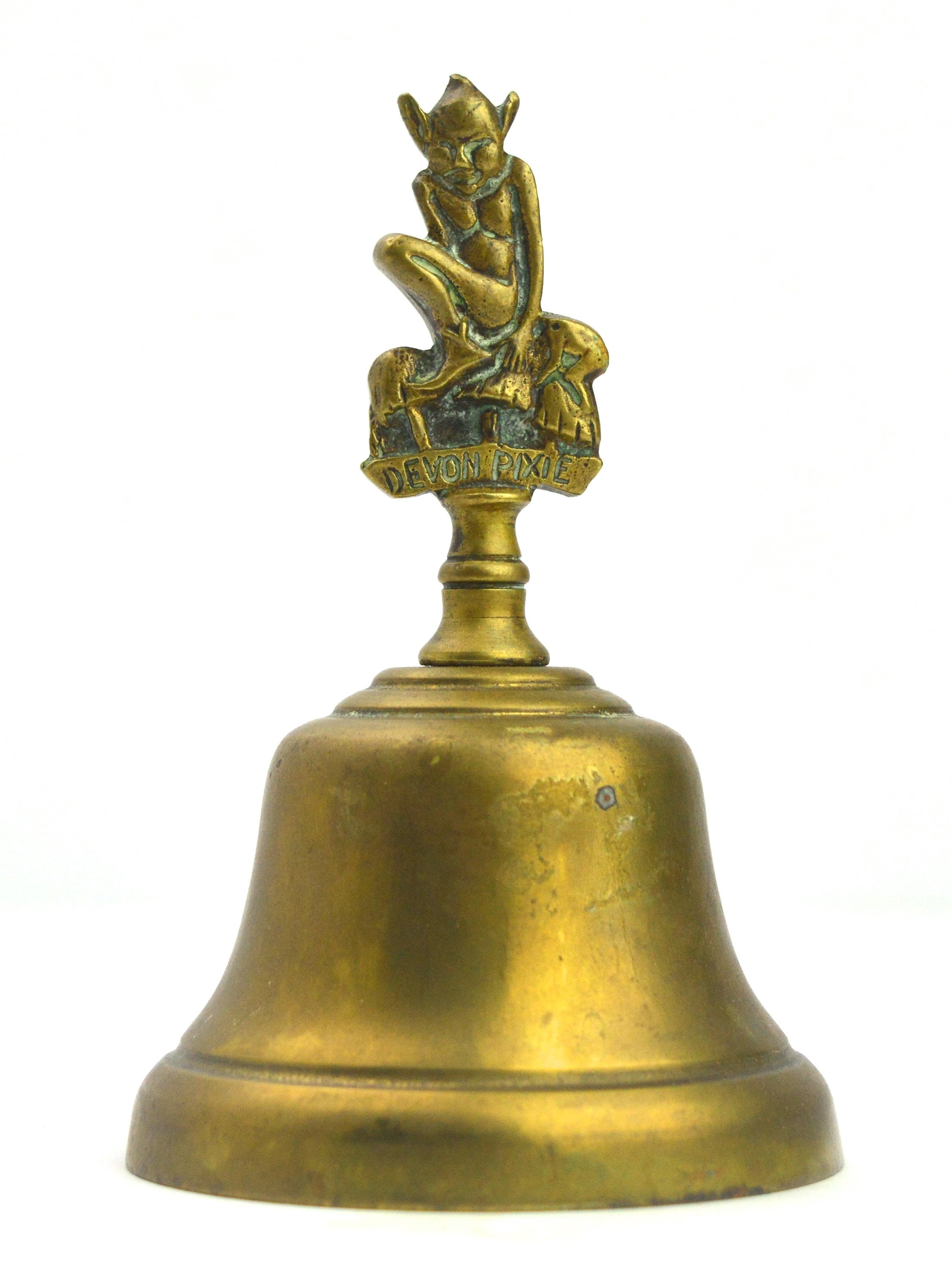 Brass Bell Devon Pixie Bell Devon Imp Bell Vintage Brass Bell Vintage ...