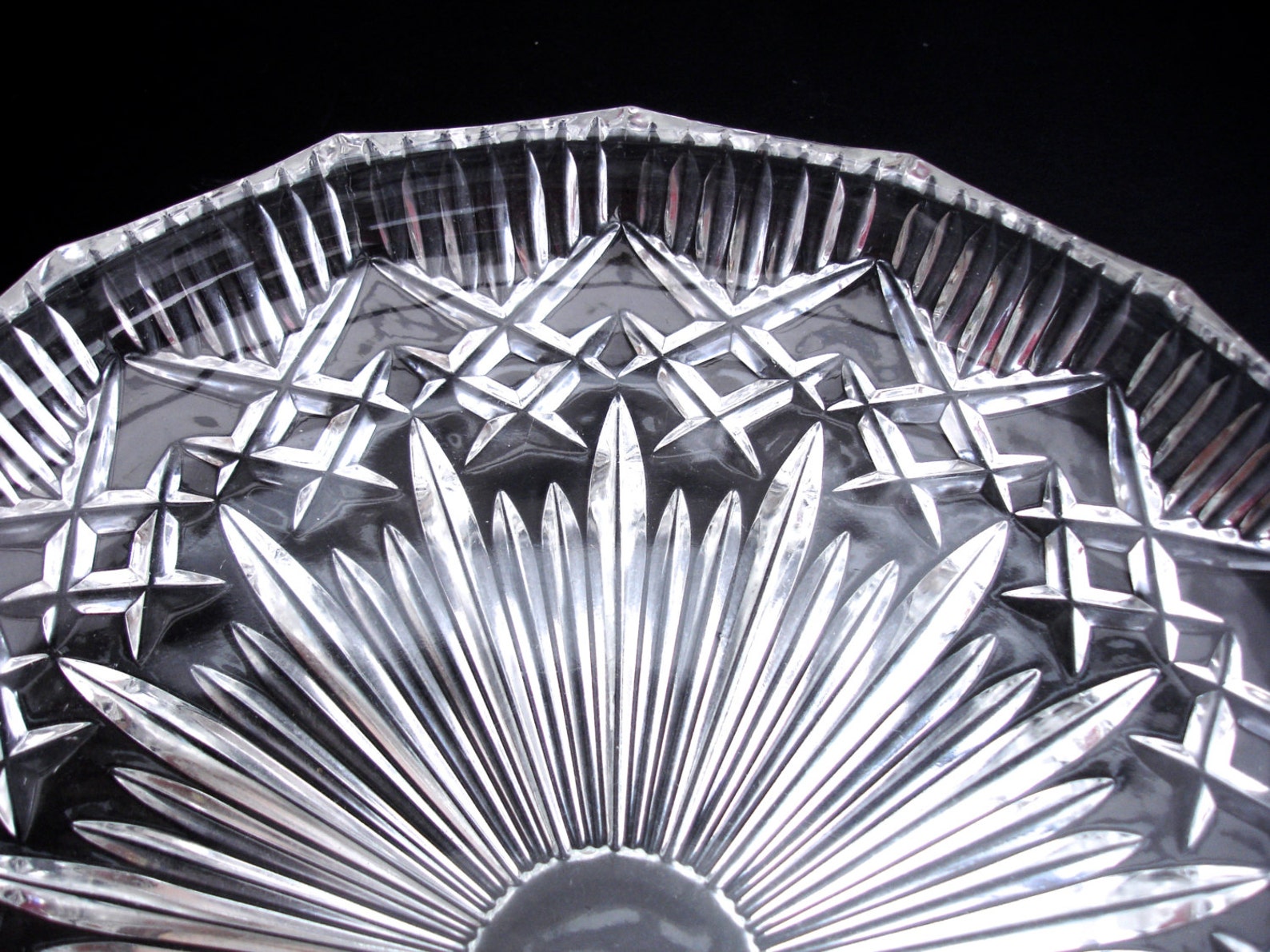 1950s Vintage Glass Dish Tray Vintage Dressing Table Dish Glass Serving ...