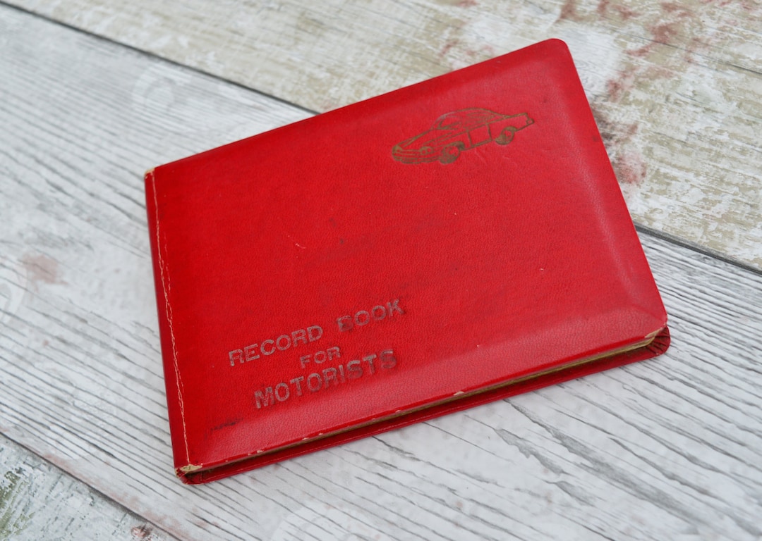 1970s Record Book for Motorists Motoring Record Book Motoring Note Book ...