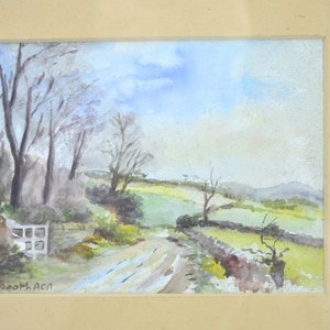 J W Booth ACA Art Deco Watercolor Antique Art Vintage Art OOAK Vintage ...