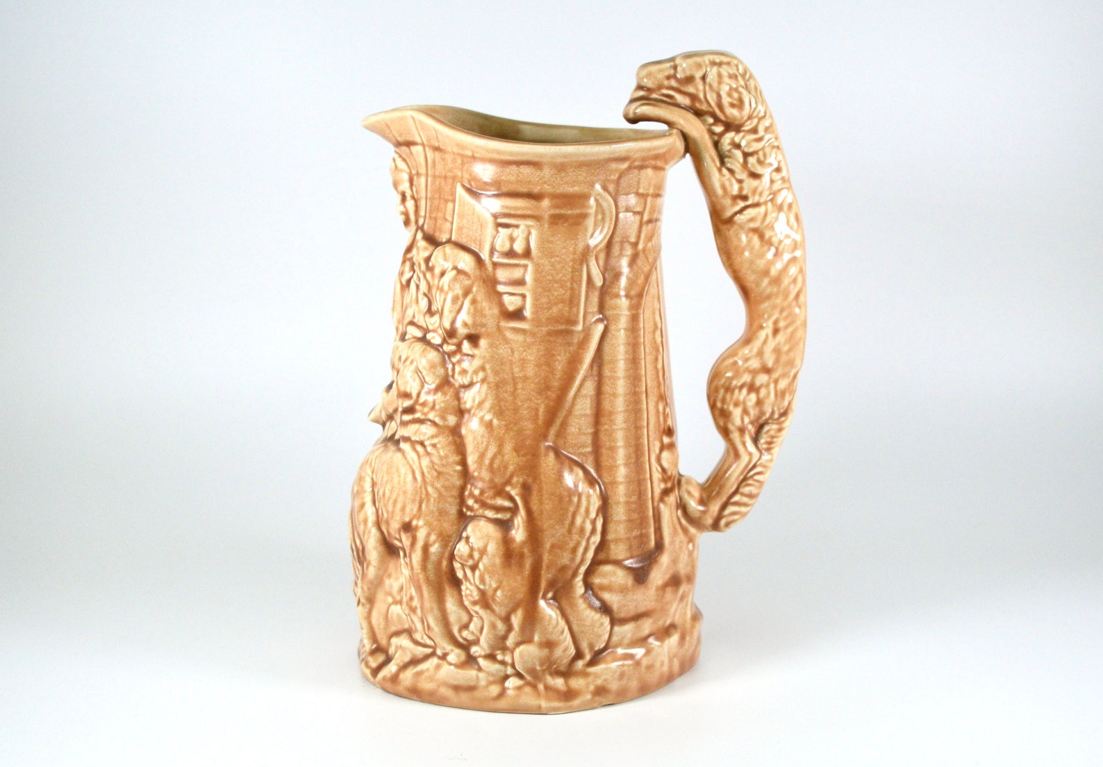 Old Feeding Time Jug, Reproduction of Samuel Alcock Jug, Vintage ...