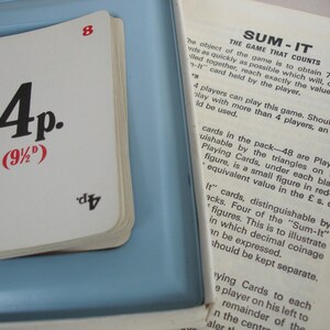 1960s Sum-it Game by Waddingtons Vintage Playing Cards Vintage Toy ...