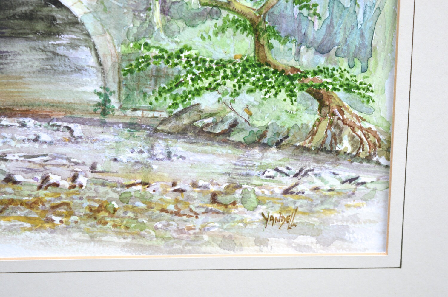 Signed Yandell Landscape Watercolor Painting OOAK Watercolor - Etsy