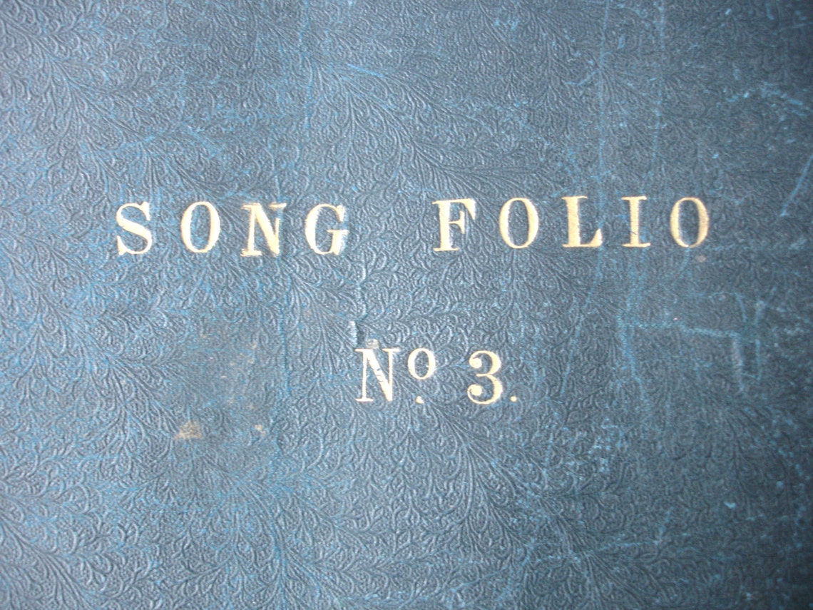 1890s the Song Folio No 3 Standard Vocal Music With Accompaniment for ...