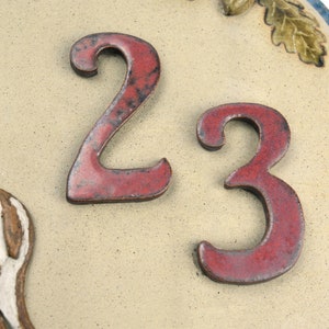 Number 23 House Sign Earthenware House Plaque Reindeer Sign House ...