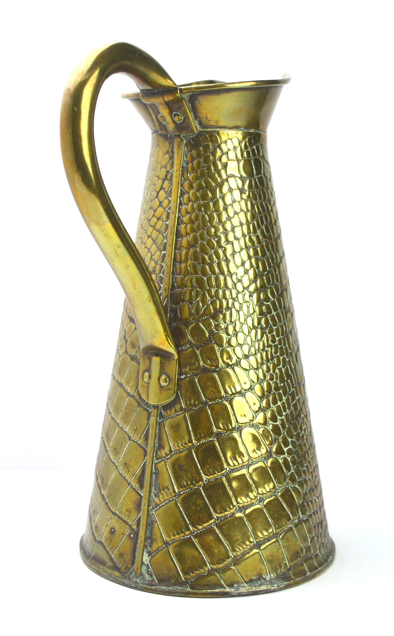 Edwardian Art Nouveau Brass Jug Snakeskin Jug Vintage Brass - Etsy ...