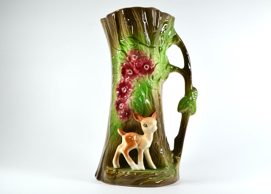 1960s Eastgate Pottery Fauna Jug Vintage Jug Fawn Mid Century Water ...